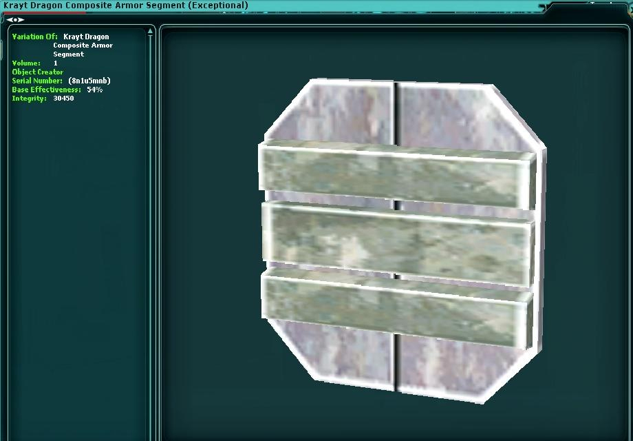 Krayt Dragon Composite Armor Segment Exceptional - Magi's SWG FanSite ...