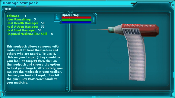 Damage Stimpack - Heals HAM - Magi's SWG FanSite - Picture gallery ...